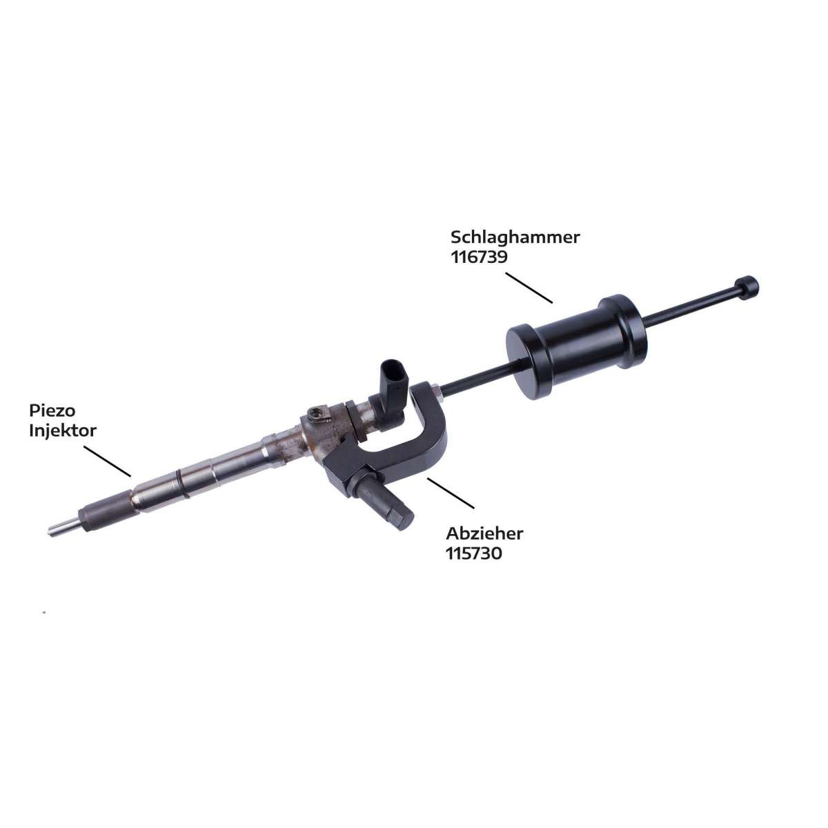 Schlaghammer M8 x 1,25 zu verw. wie VW T10133-3, T10055 ...
